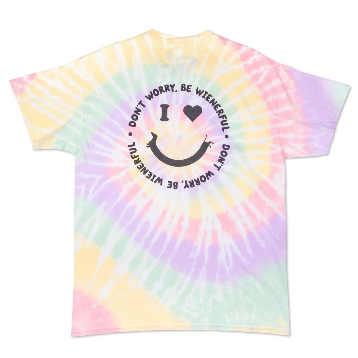 Tie Dye Dachshund Tee | Smiley Ween – bean goods